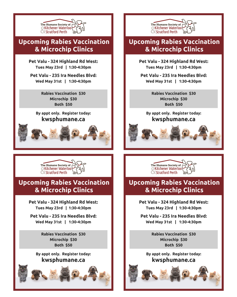 Rabies Vaccine Clinics — Ontario Association of Veterinary Technicians